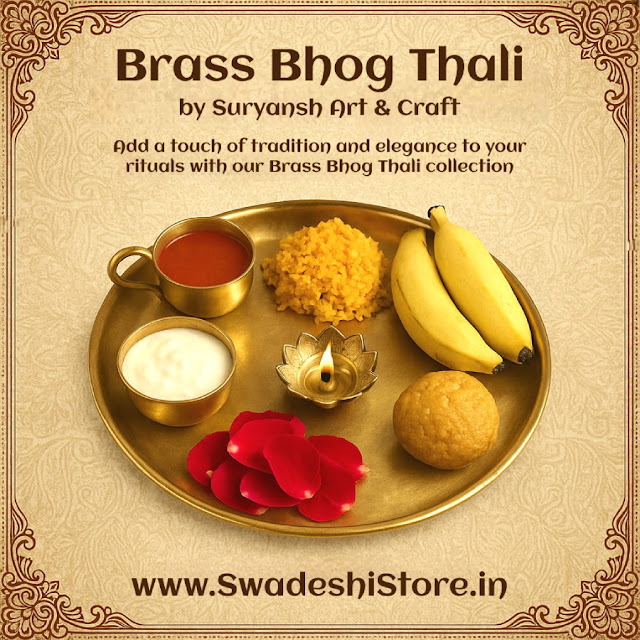 Brass Bhog Thali by Suryansh Art & Craft – Swadeshi Store